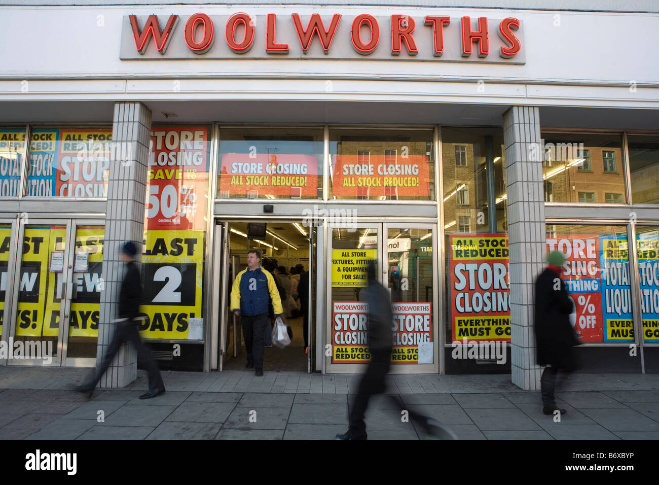 Woolworths on Camden High Street on the 5th of January 2009, 2 days ...
