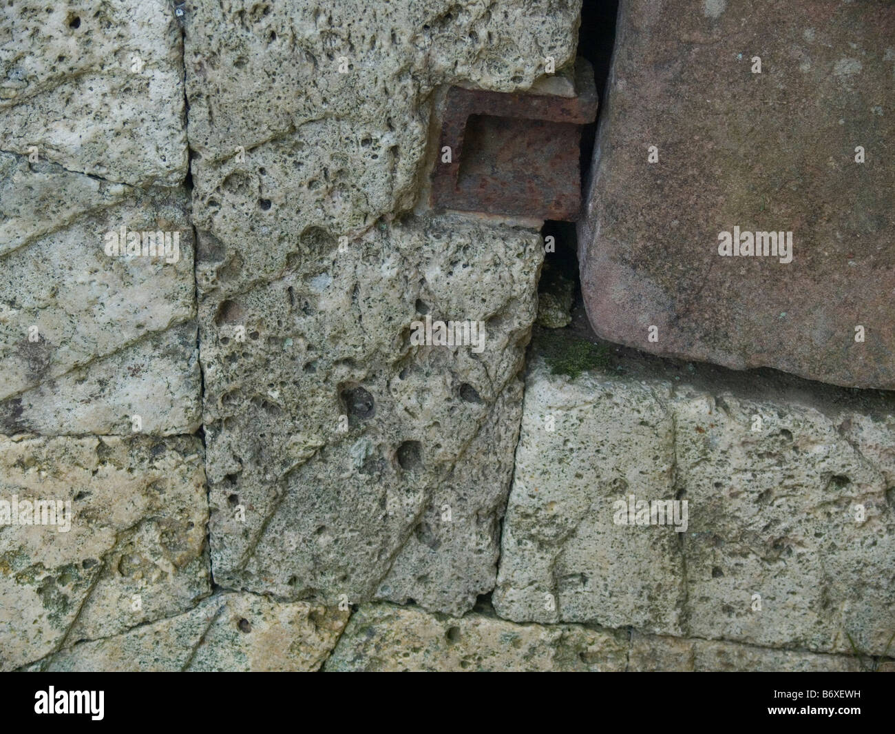 Detail of stone millstone Stock Photo - Alamy