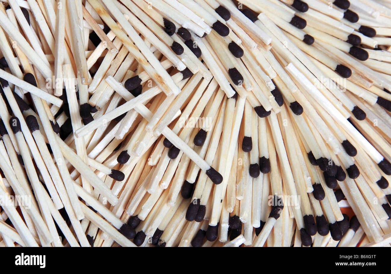 Texture of the wooden matches Stock Photo - Alamy