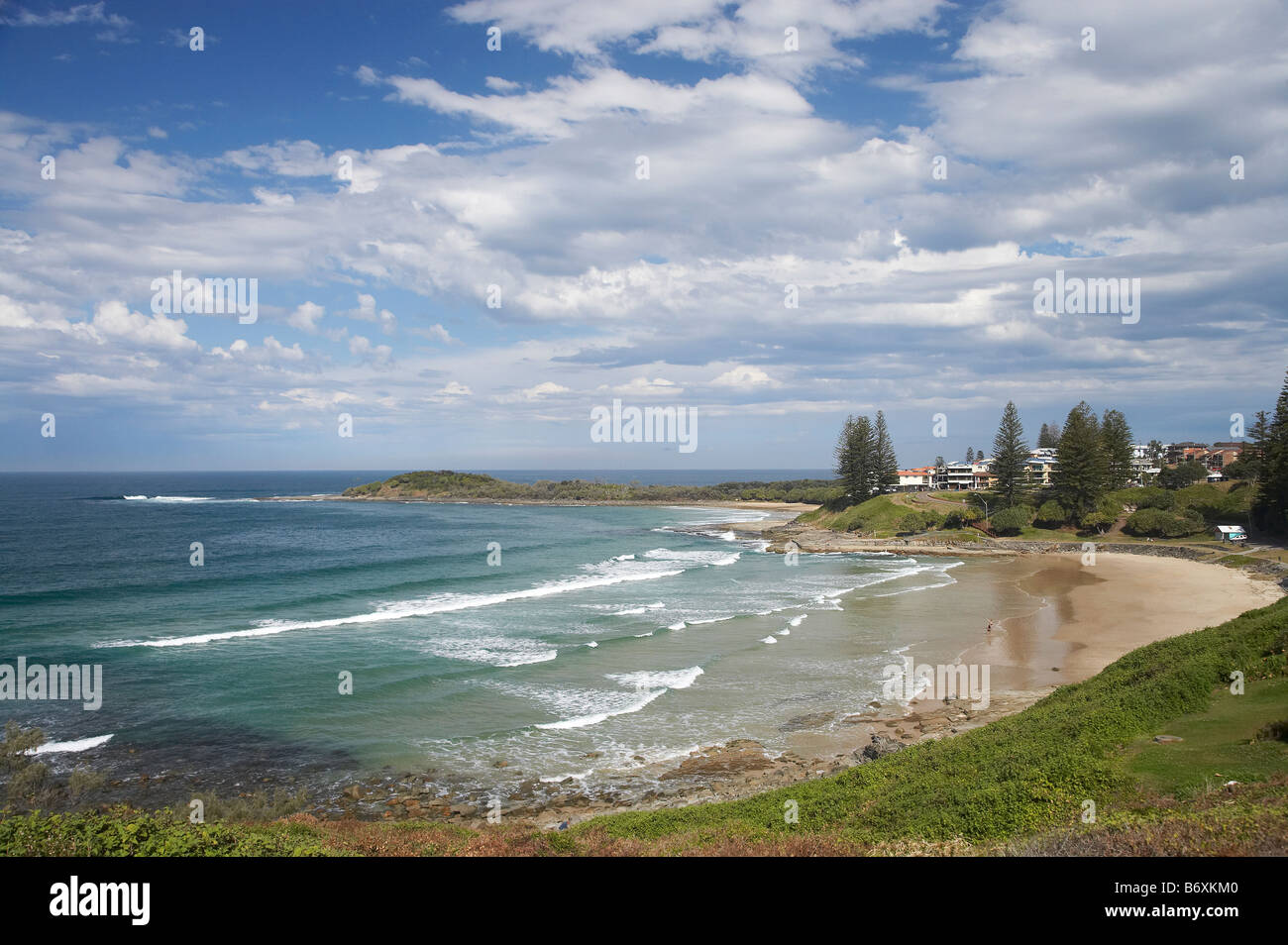 Main Beach Yamba New South Wales Australia Stock Photo - Alamy