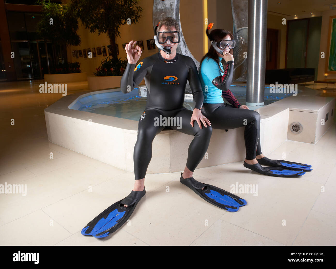 Divers signal OK Stock Photo - Alamy