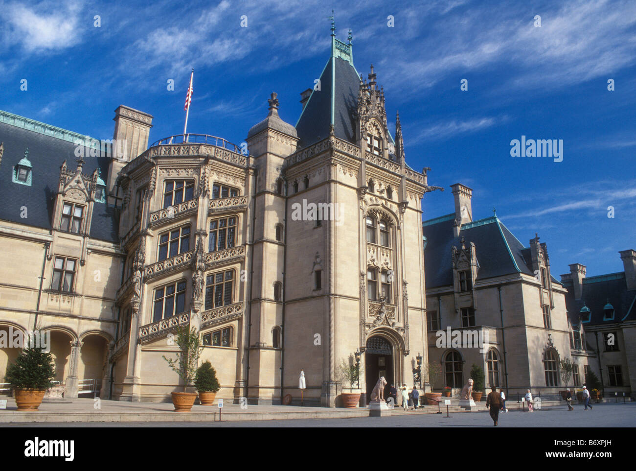 Entrance of the Biltmore Estate, Asheville, North Carolina, USA Stock ...