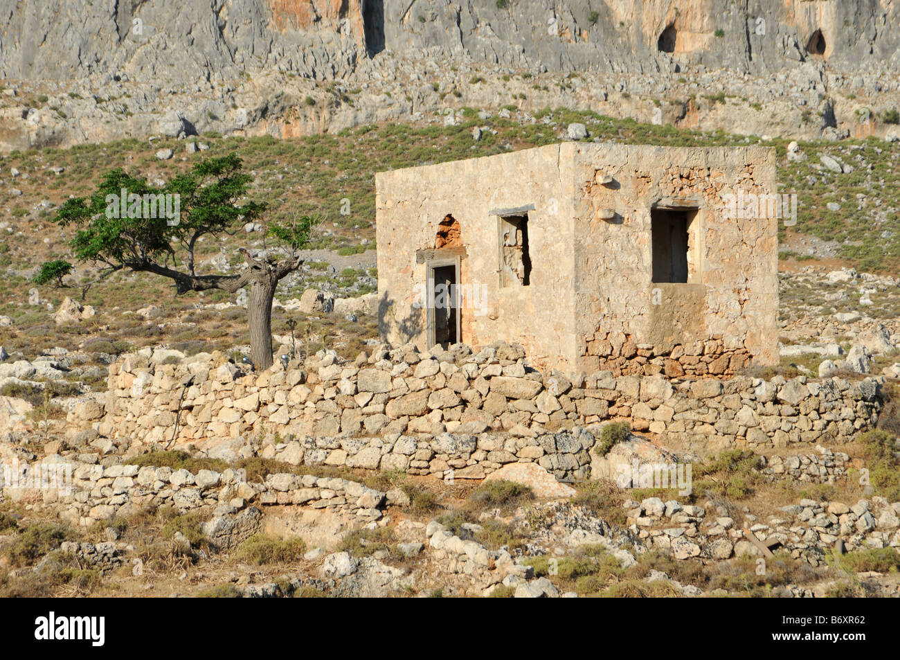 Rustic disused farm house, Rhodes, Greece Stock Photo - Alamy