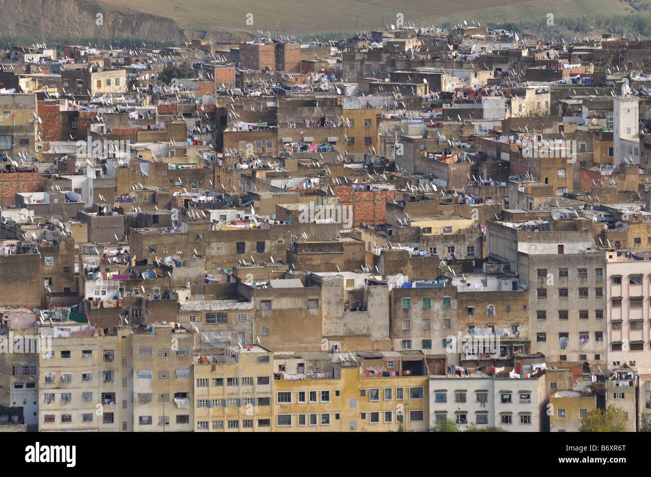 Fez fes city view morocco horizontal africa hi-res stock photography ...