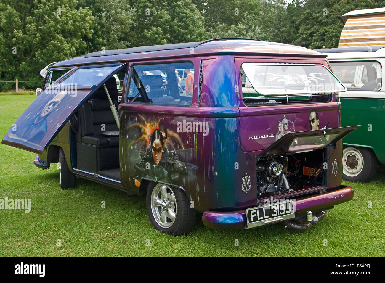 VW Camper Van painted with The Matrix movie theme Stock Photo - Alamy