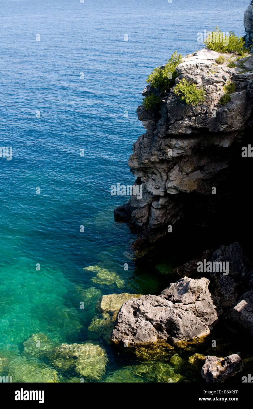 The Grotto at Bruce Peninsula National Park Ontario Canada Stock Photo ...