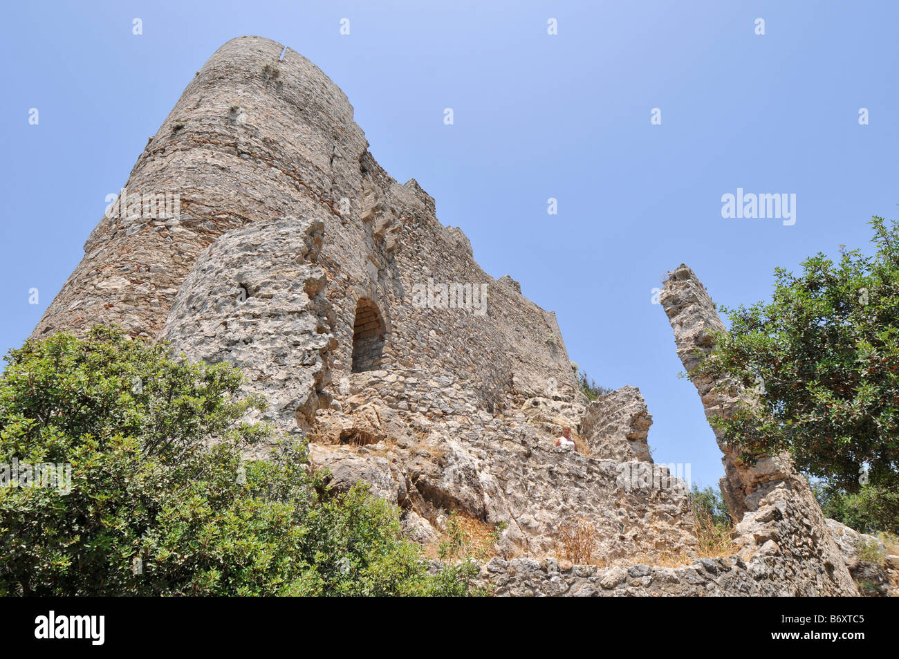 fortress at Asklipios Stock Photo - Alamy