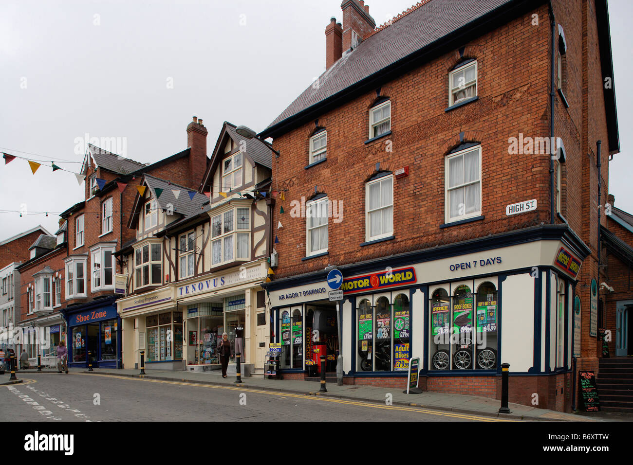 Cardigan High Street Ceredigion Wales UK Stock Photo - Alamy