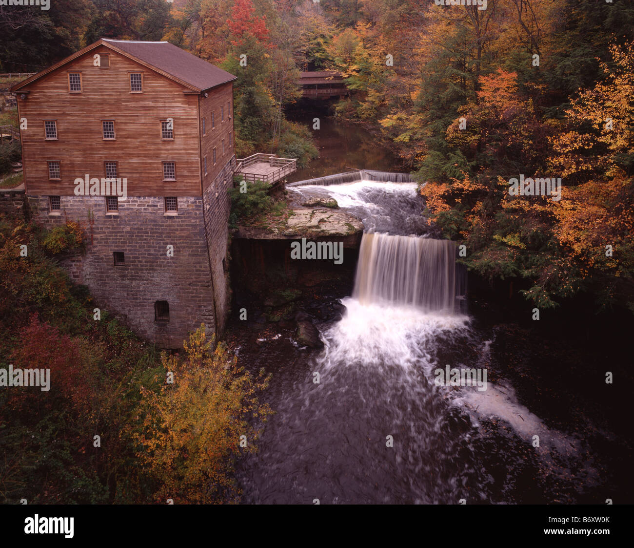 Lanterman's Mill in Autumn, OH Stock Photo - Alamy