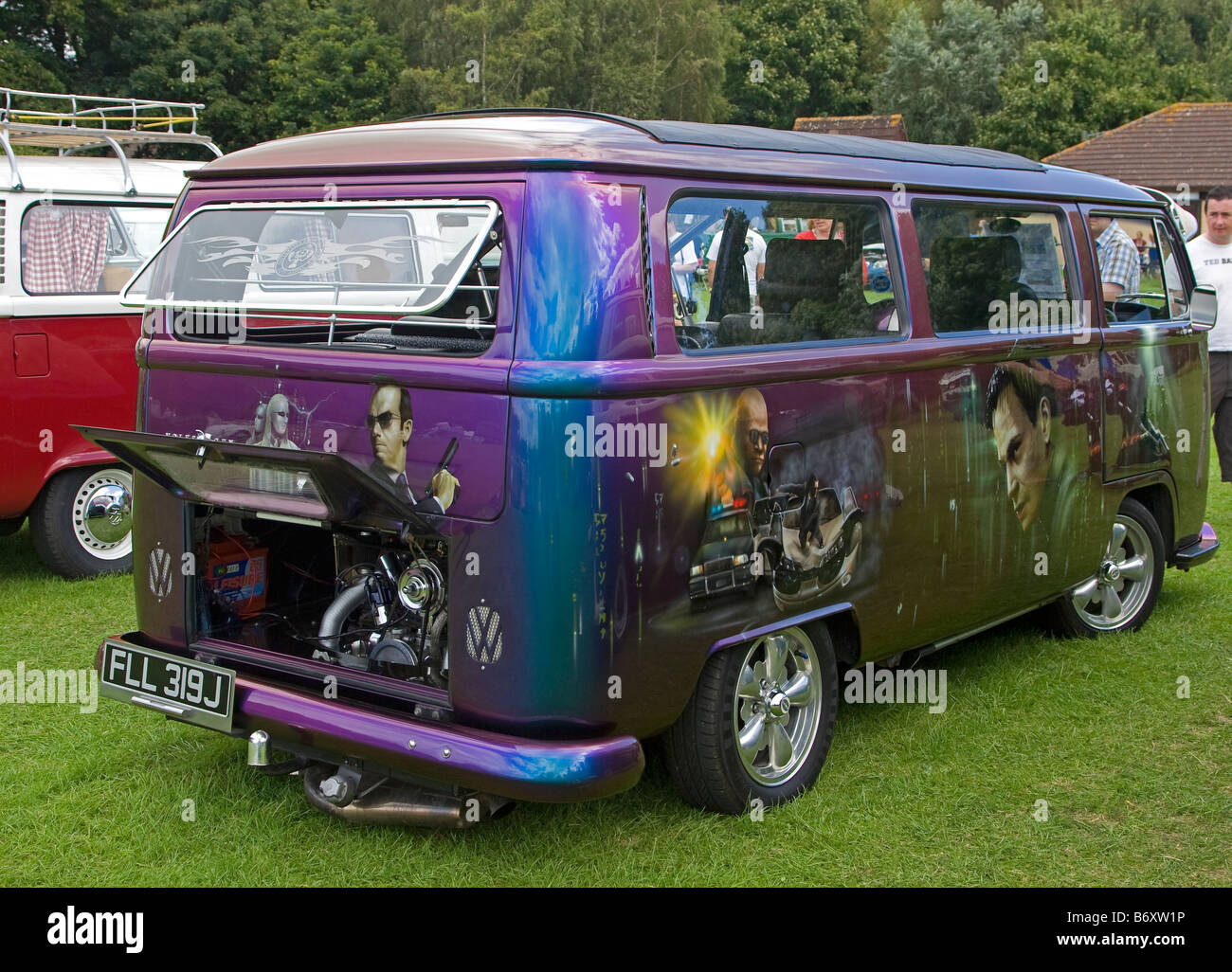 VW Camper Van painted with The Matrix movie theme Stock Photo - Alamy