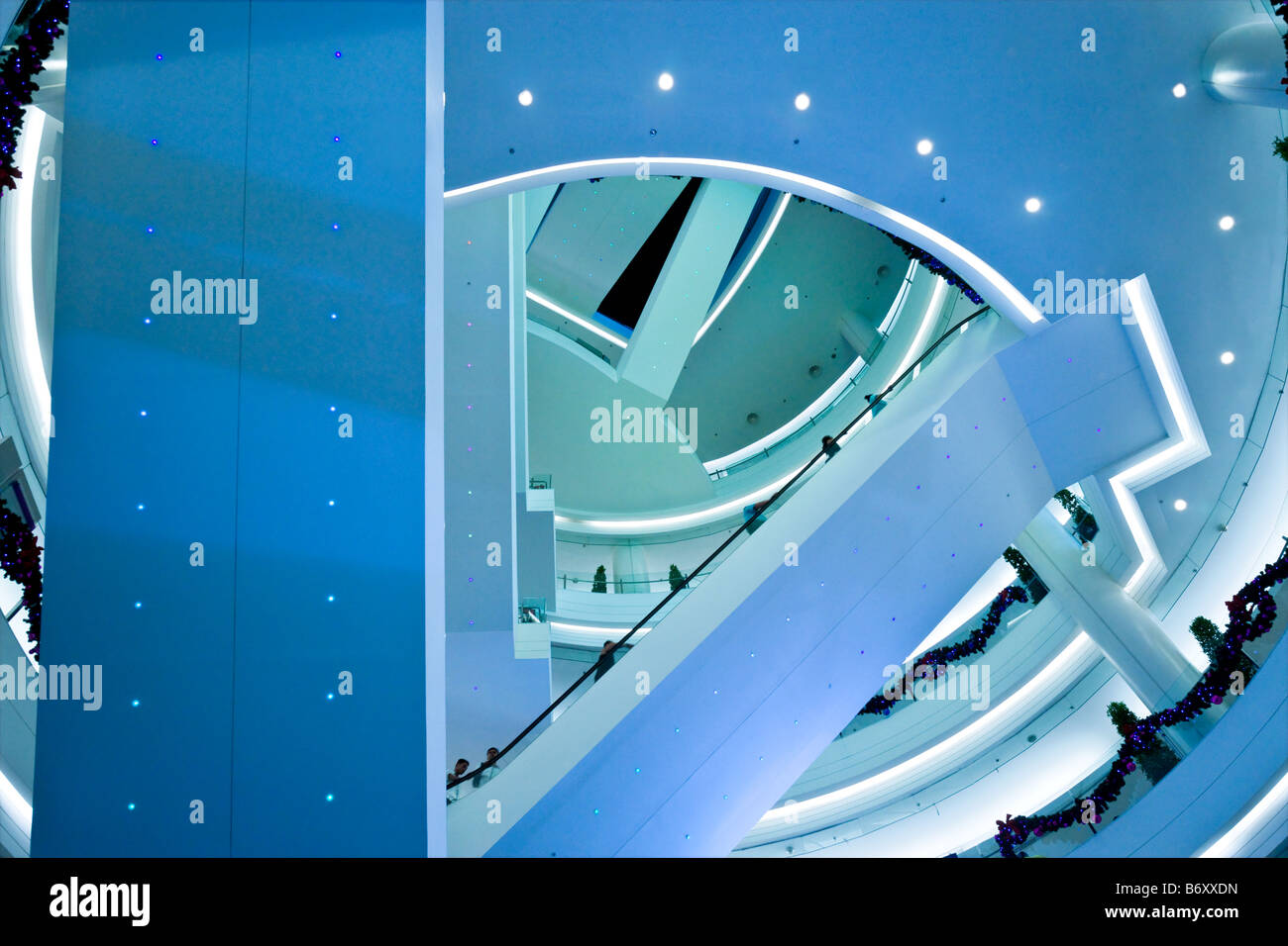 Interior of a luxury shopping mall Stock Photo - Alamy
