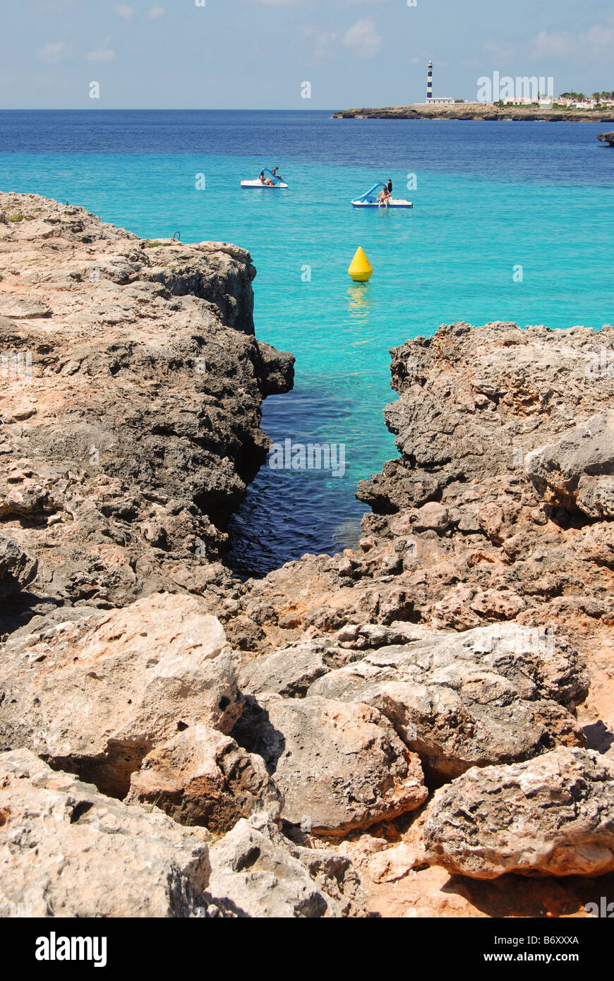 Rocks in Cala'n Bosch, Menorca Stock Photo - Alamy