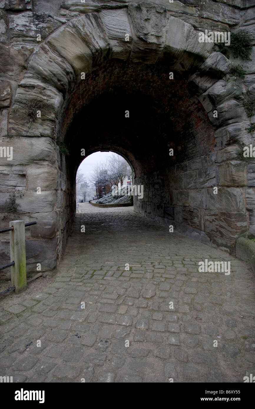 View of the bridge at Ironbridge, the worlds first bridge made of iron ...