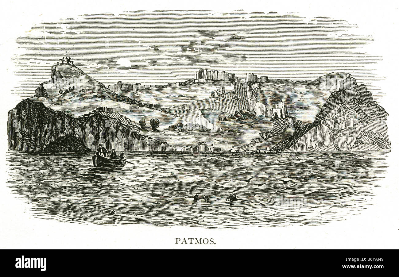 patmos Greek mythology island Aegean Sea Dodecanese complex Profitis ...