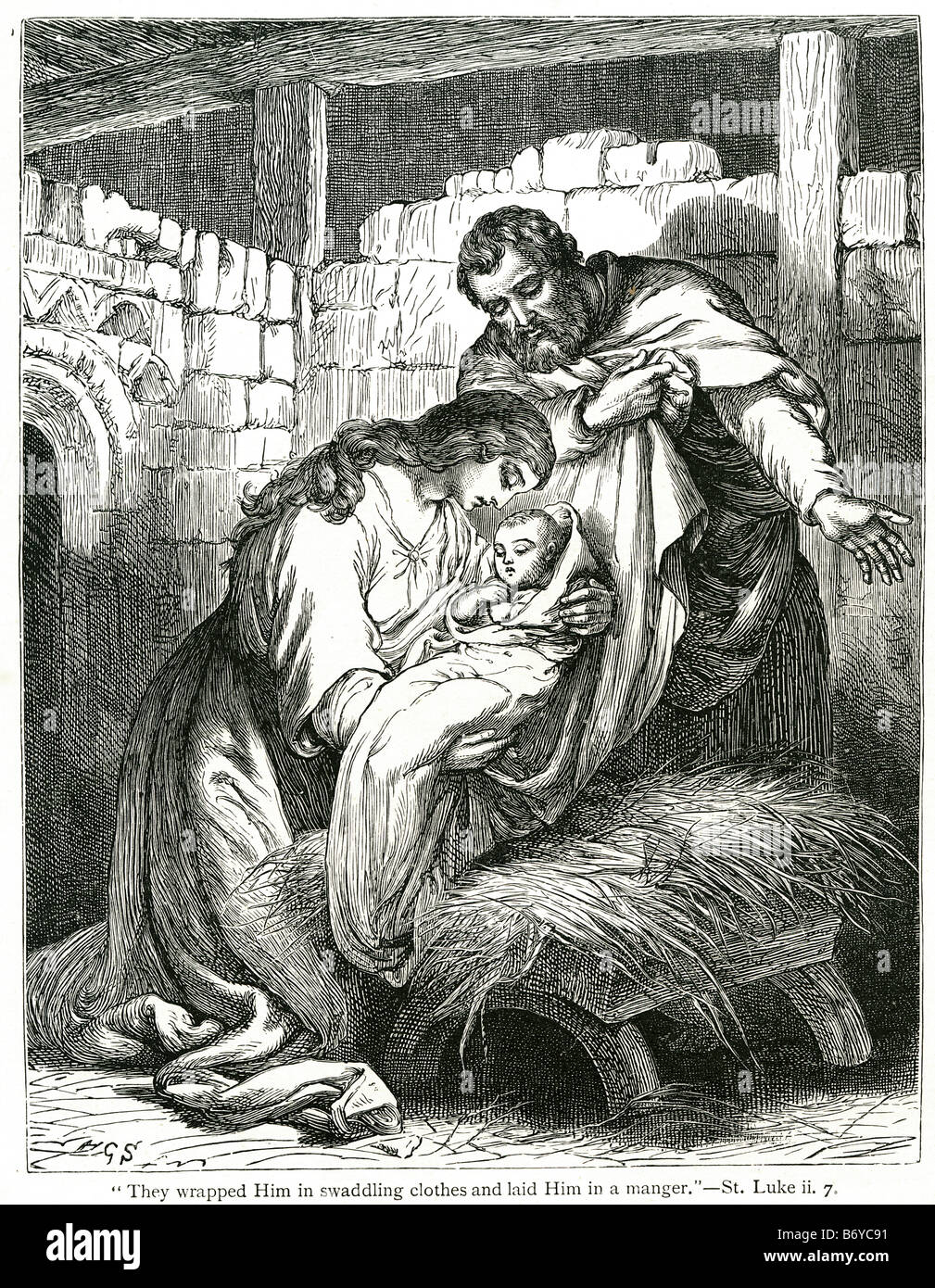 Mary and jesus in the stable hi-res stock photography and images - Alamy