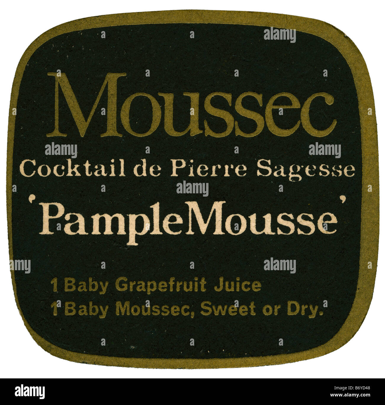 mousecc cocktail de pierre sagesse pample mousse Stock Photo - Alamy