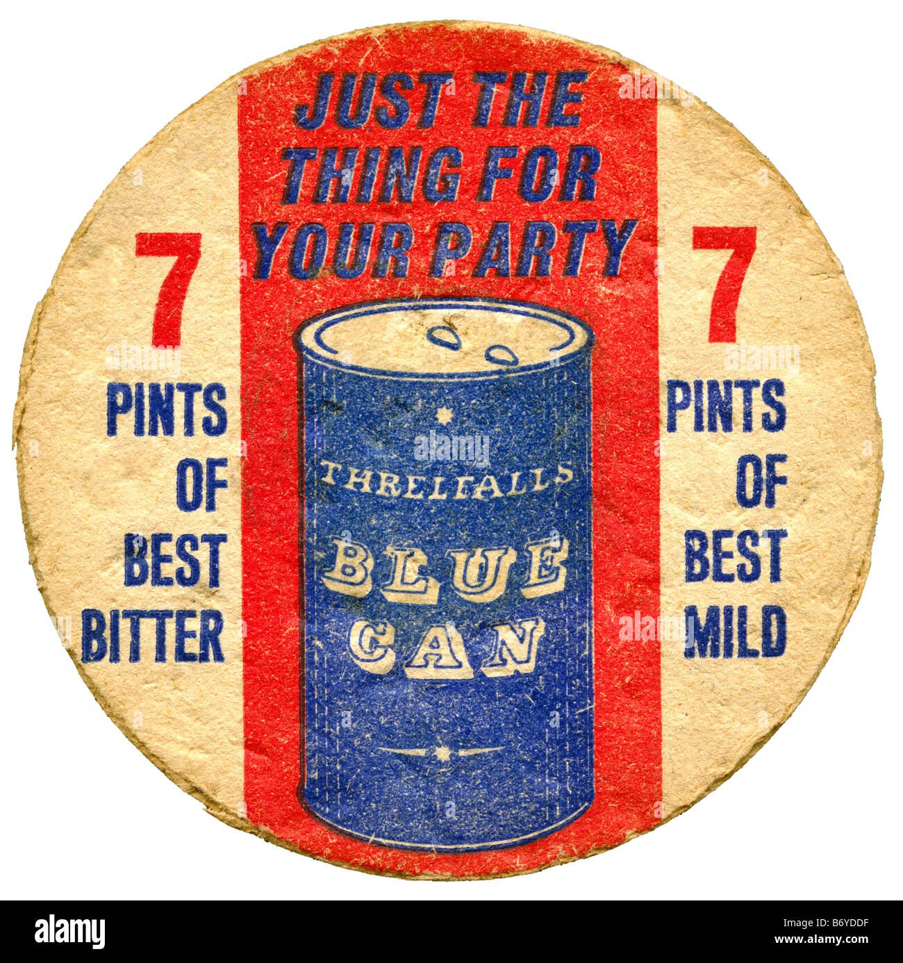 three tails blue can 7 pints Stock Photo - Alamy