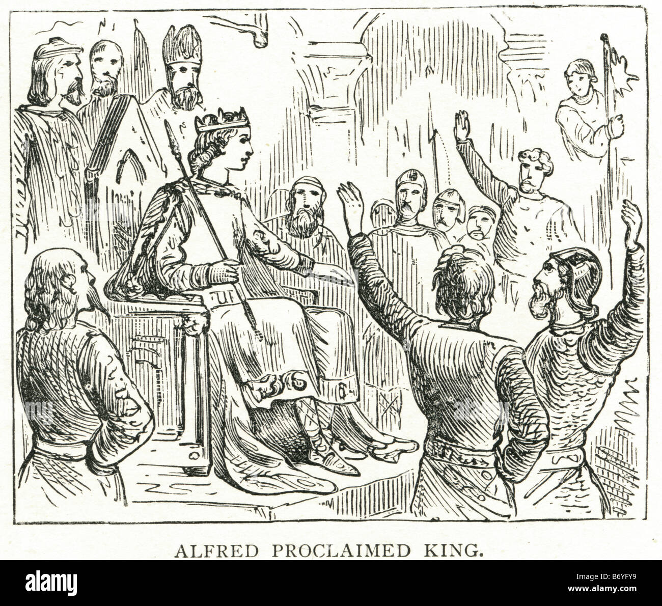 alferd proclaimed king monarchy coronation ceramony hall celabration ...