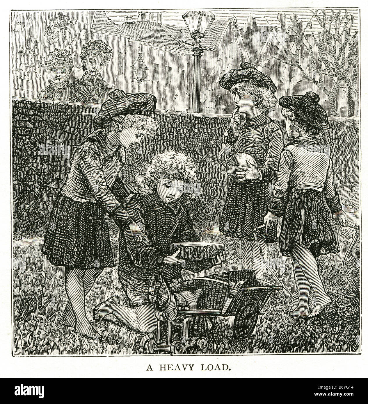 a heavy load park garden kid children child girl boy summer play ...