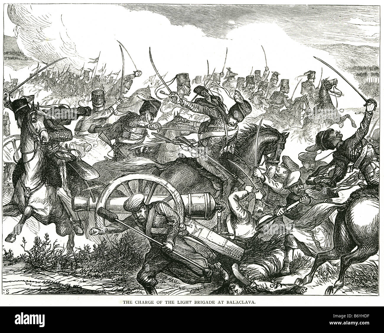 Crimean War: Light Brigade. Nthe Charge Of The Cavalry Brigade At ...