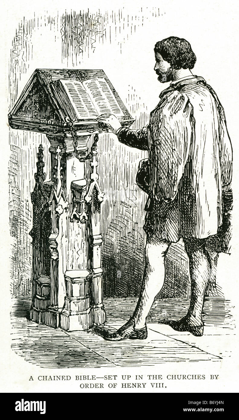 Chained bible hi-res stock photography and images - Alamy