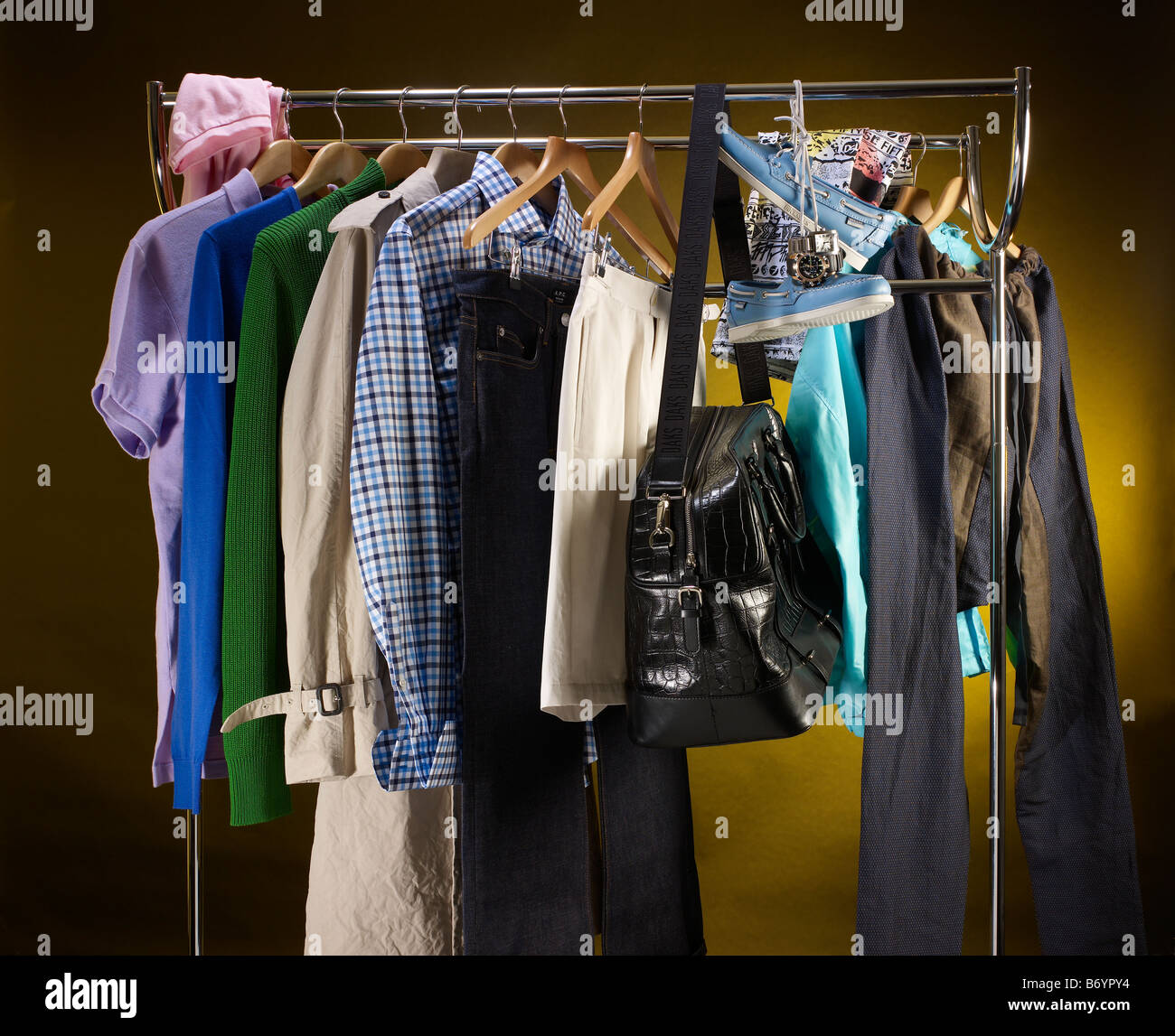 Clothes rail hi-res stock photography and images - Alamy