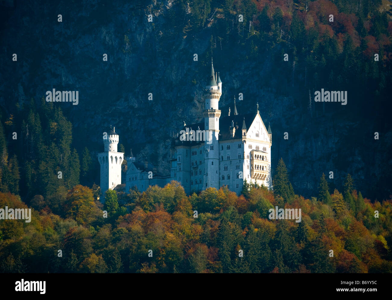 Neuschwanstein Castle at fall Bavaria Germany Stock Photo - Alamy