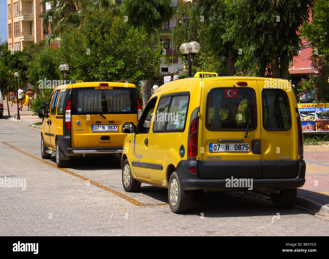 Taxi Alanya Turkey Stock Photo - Alamy