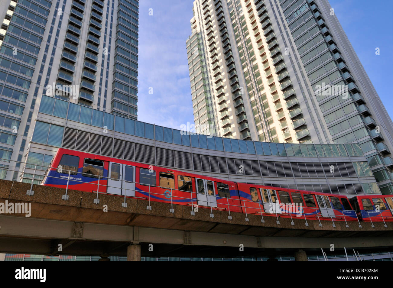 Docklands Light Rail Canary wharf London United Kingdom Stock Photo - Alamy