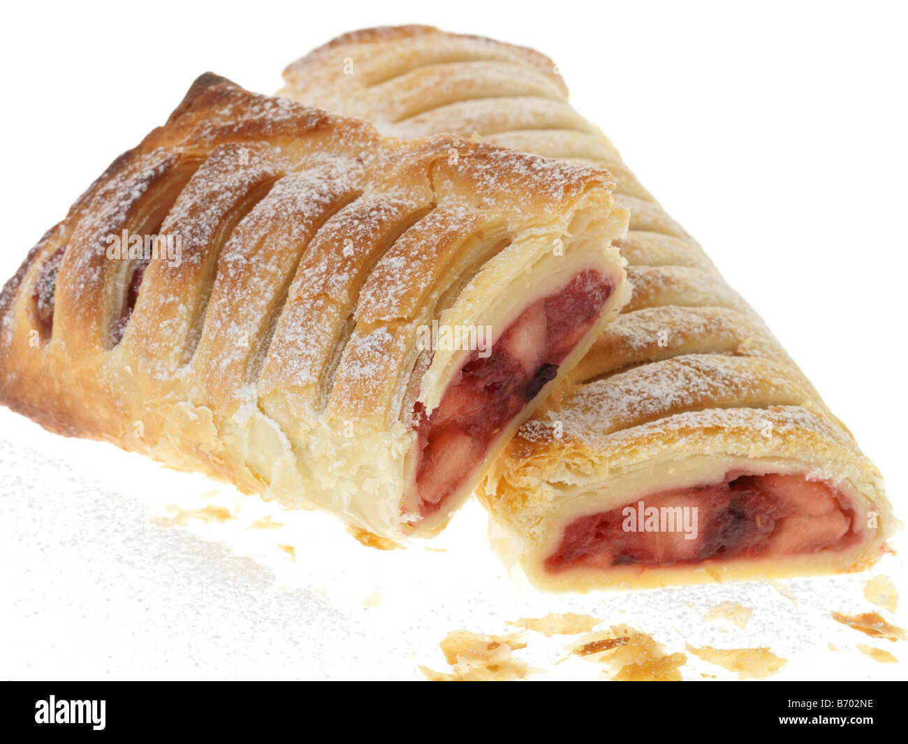 Freshly Baked Mixed Fruit And Summer Berries Strudel Pastry Dessert ...