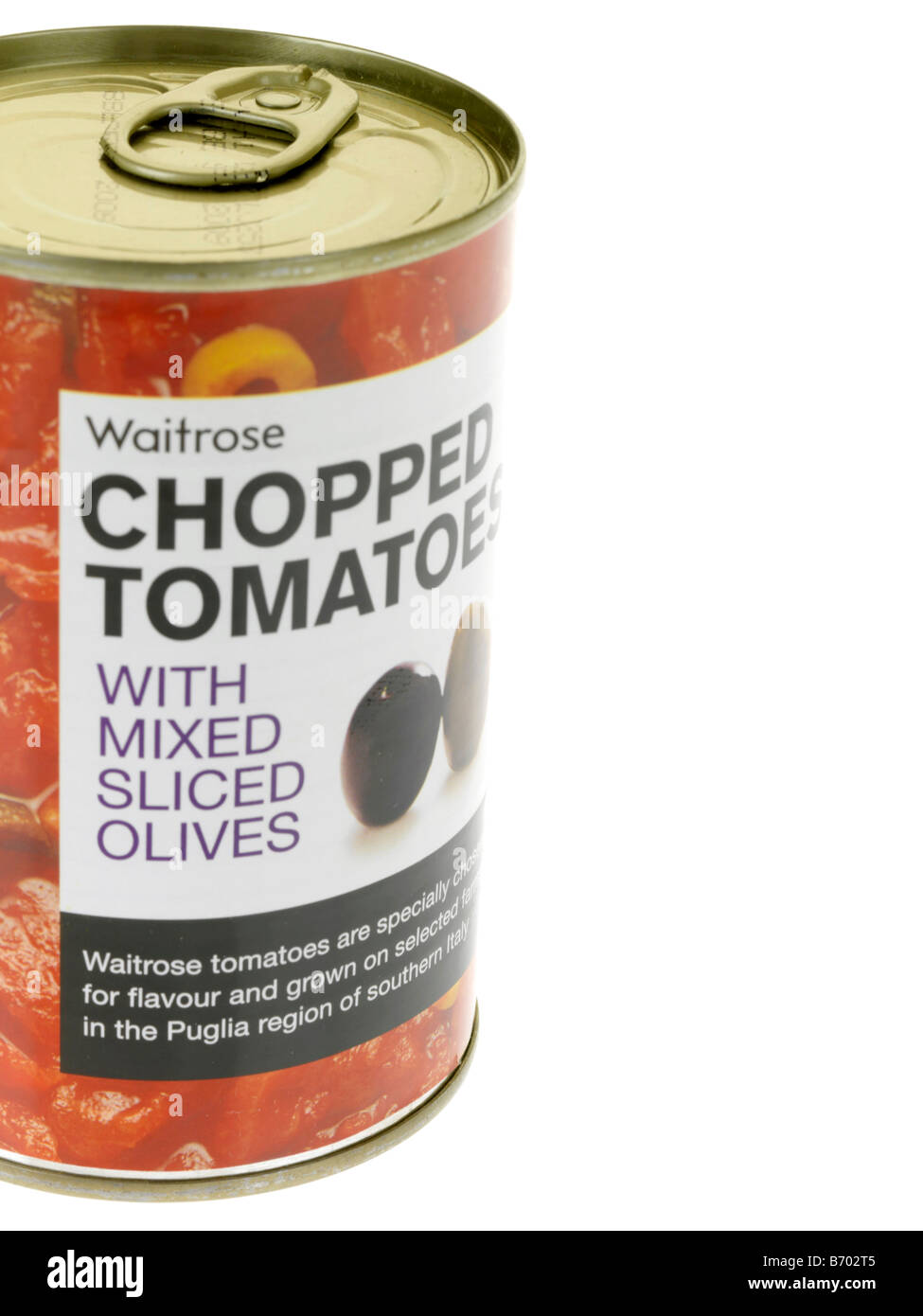 Tin of Chopped Tomatoes Stock Photo - Alamy