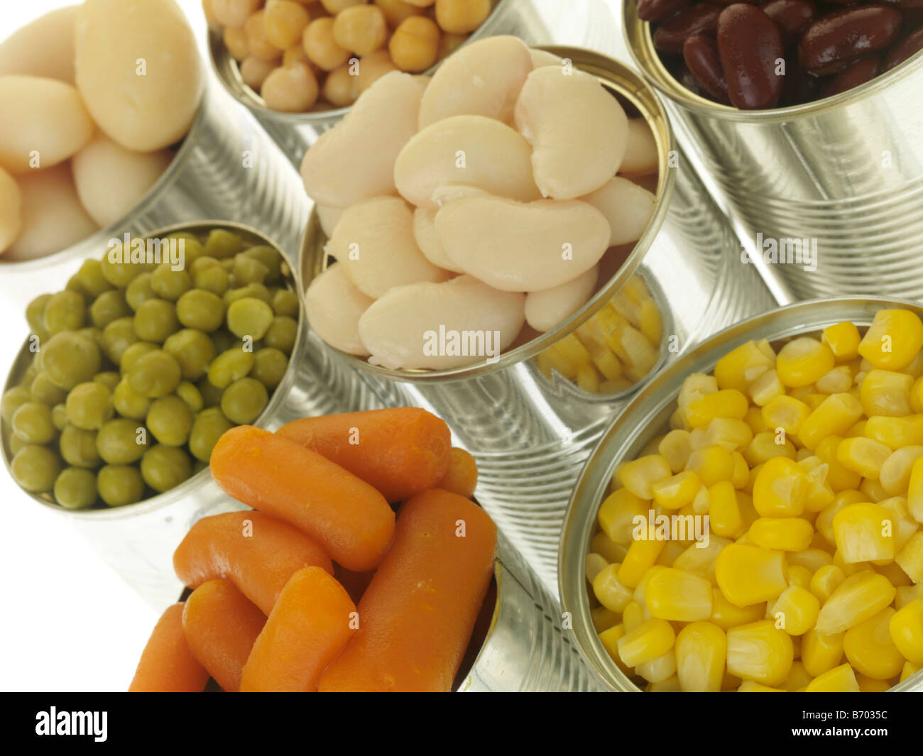Tins of Vegetables Stock Photo - Alamy