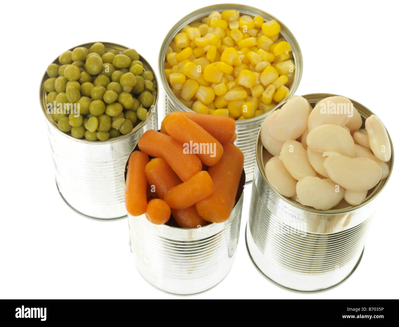 Tins of Vegetables Stock Photo - Alamy