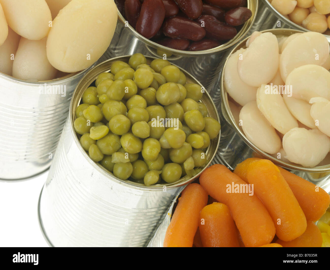 Tins of sweetcorn and beans hi-res stock photography and images - Alamy