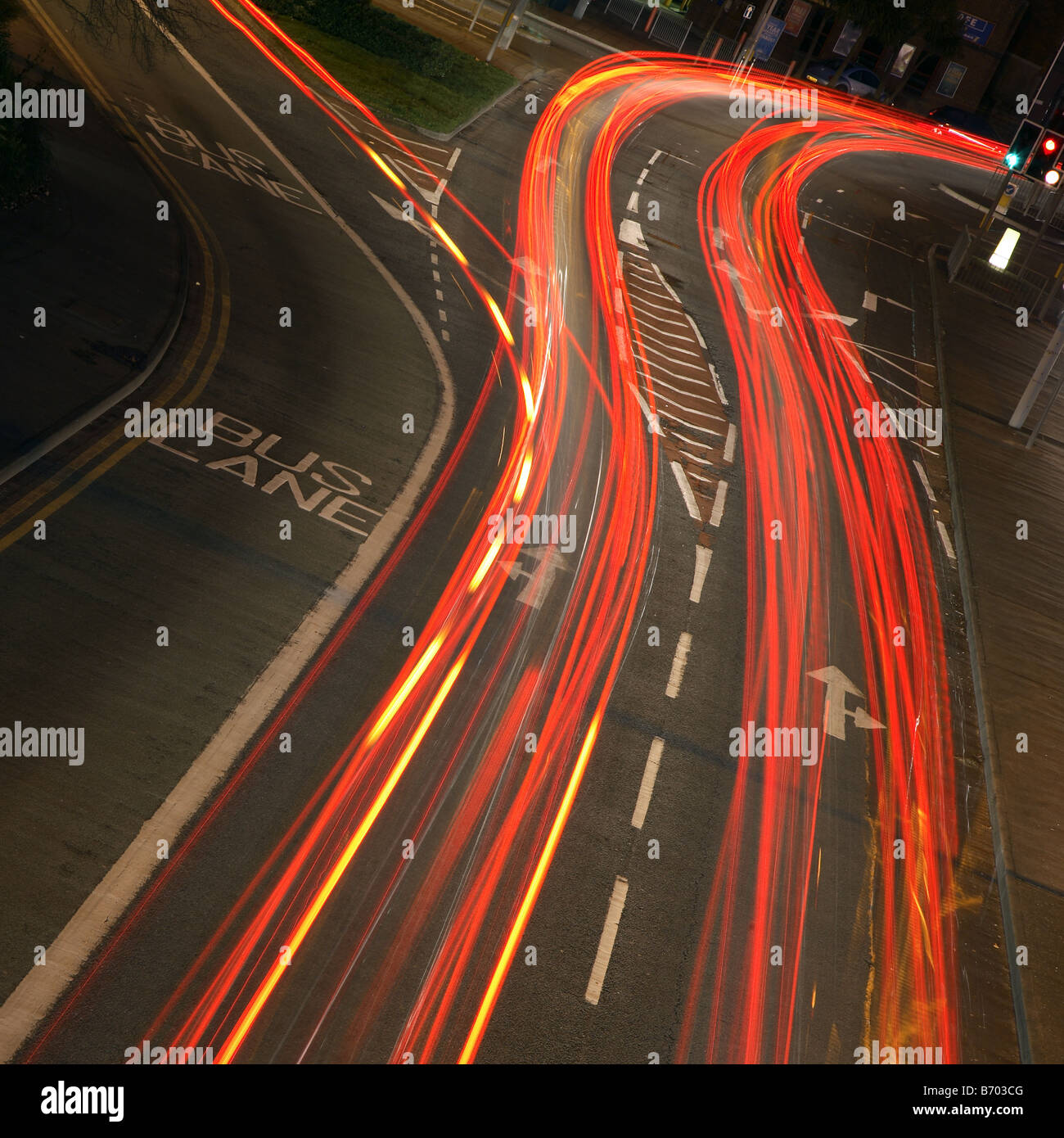 Car light trails hi-res stock photography and images - Alamy