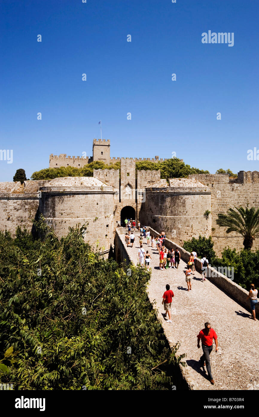 Amboise gate, Palace of the Grandmaster, built during the 14th century ...
