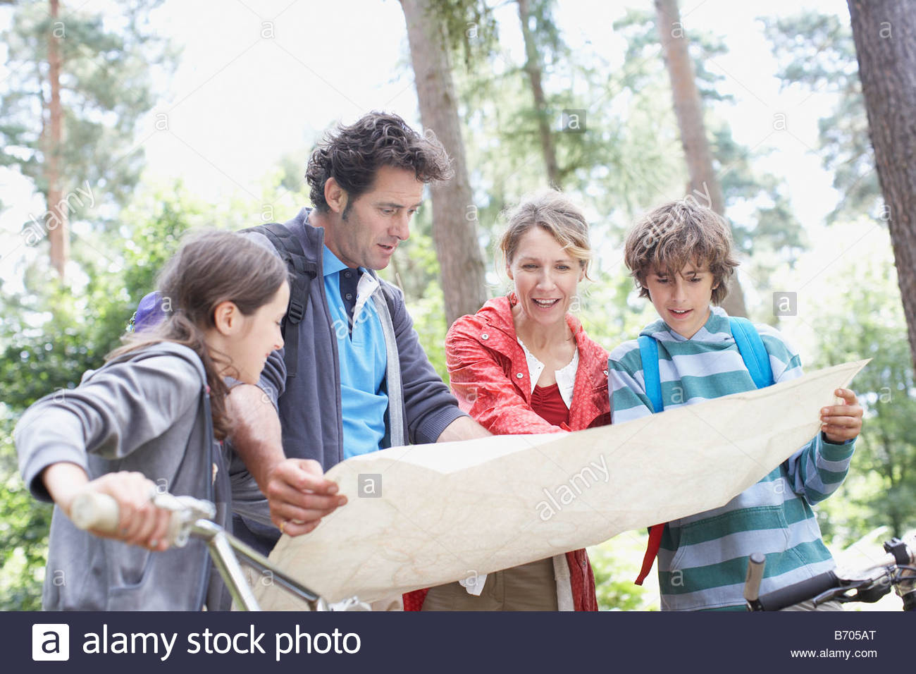 Pointing At Tree Mother Child Stock Photos & Pointing At Tree Mother ...