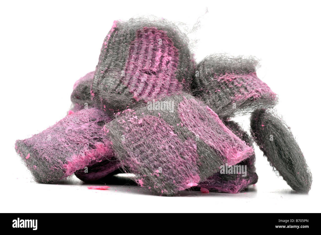 Soap filled wire wool pan scourers Stock Photo - Alamy