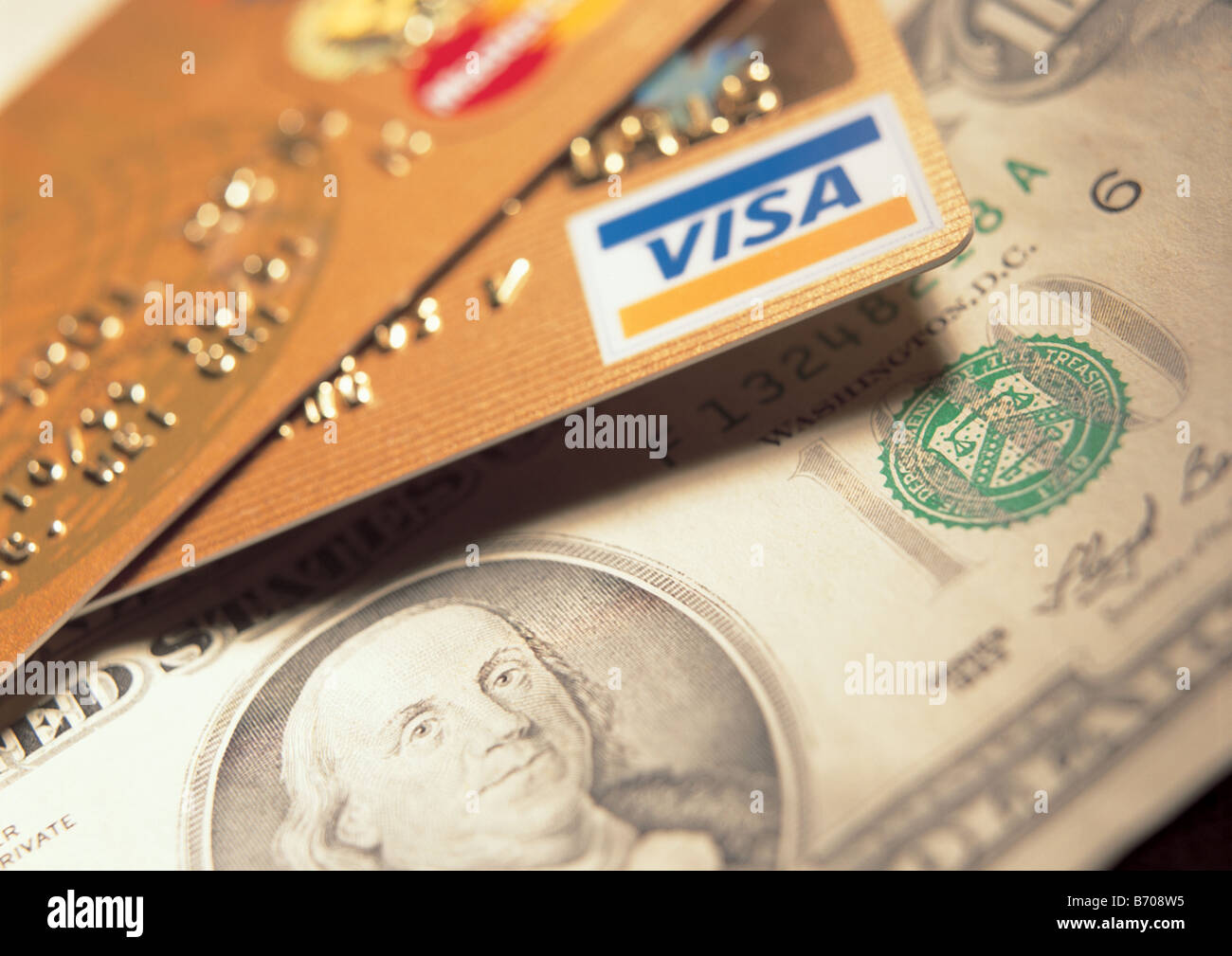 Bill and credit cards Stock Photo - Alamy