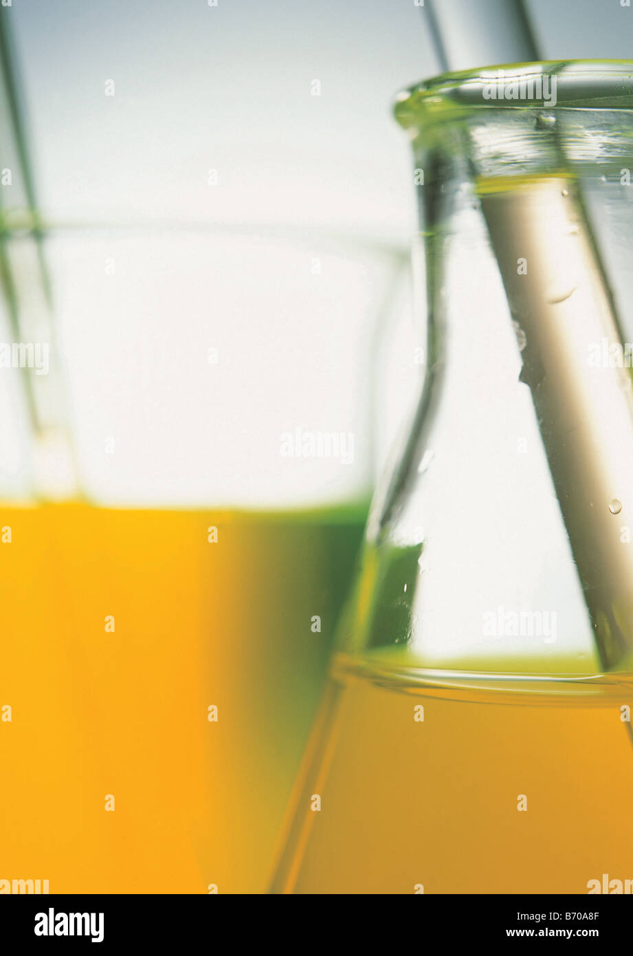 Close-up of beaker Stock Photo - Alamy