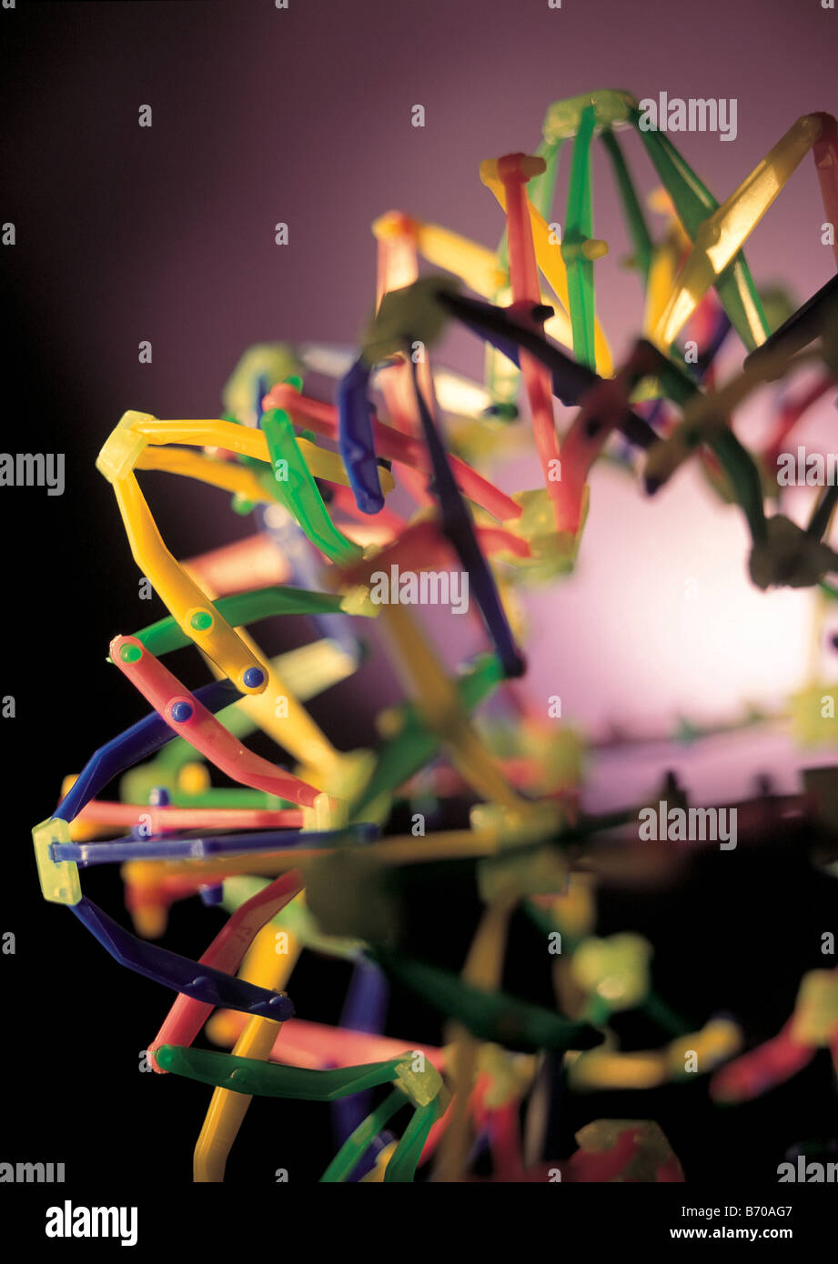 Close-up of biochemical model Stock Photo - Alamy