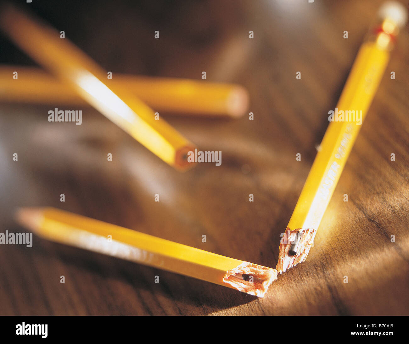 Close-up of a broken pencil Stock Photo - Alamy