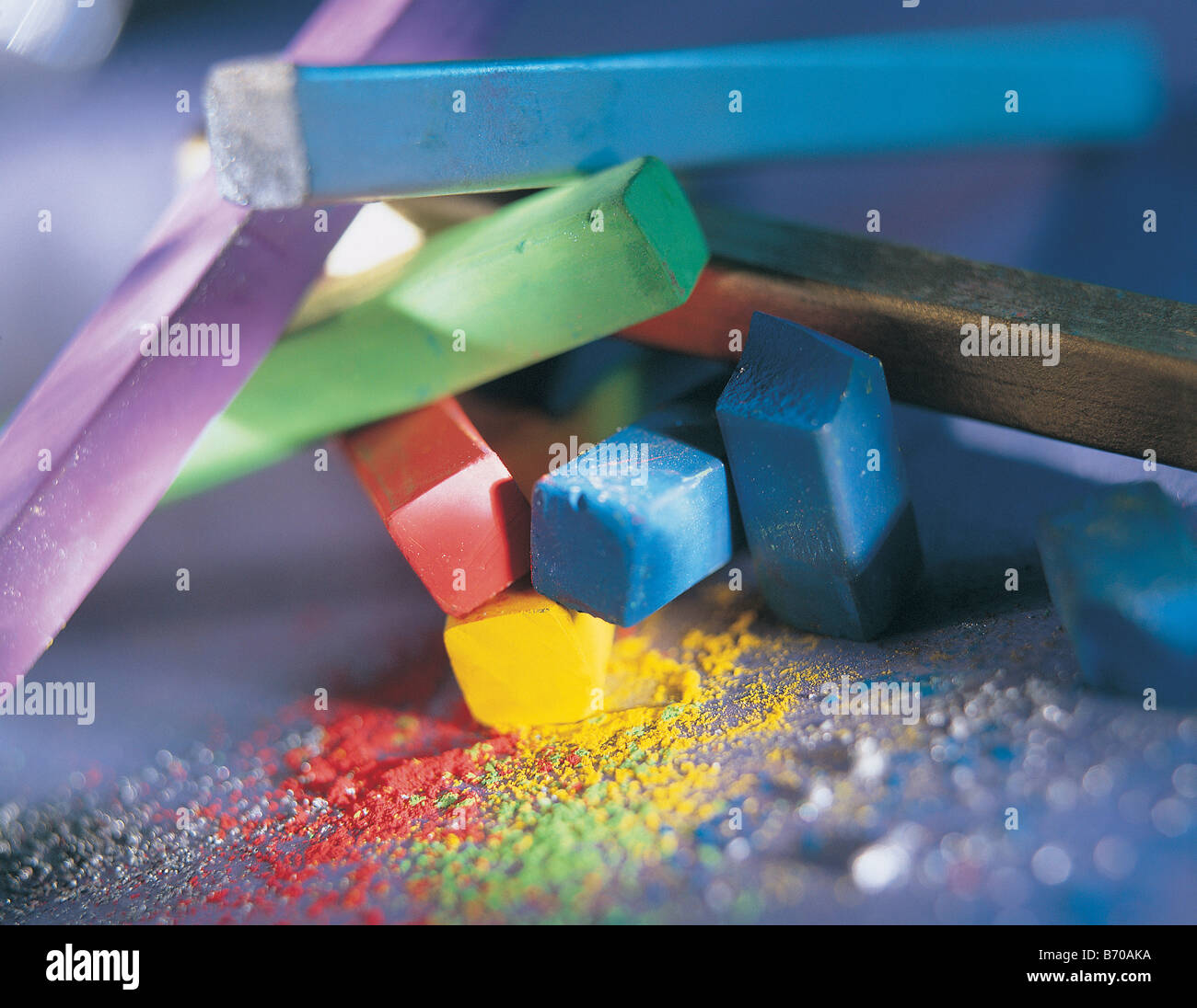 Close-up of wax crayons Stock Photo - Alamy