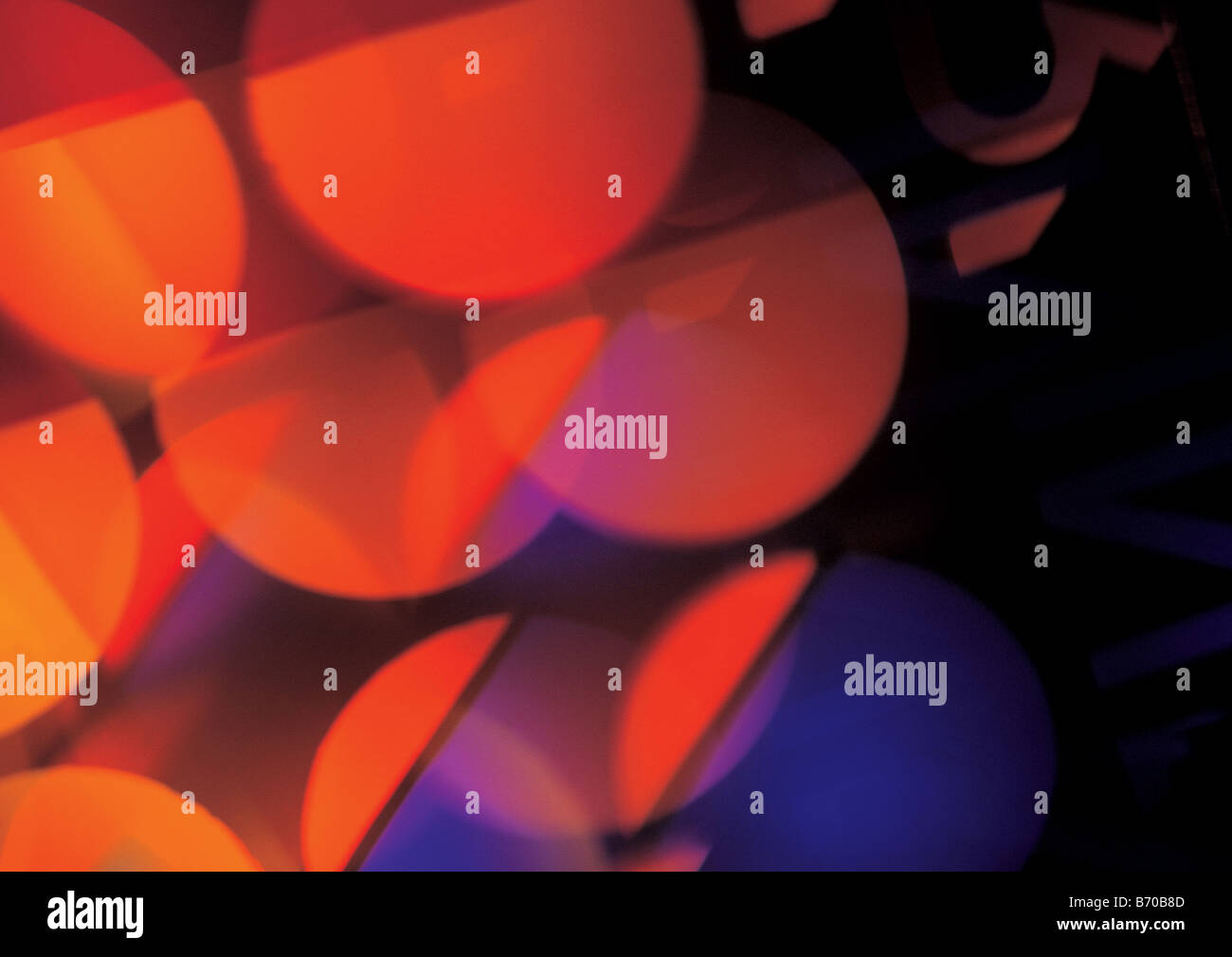 Close-up of cycles with red light Stock Photo - Alamy