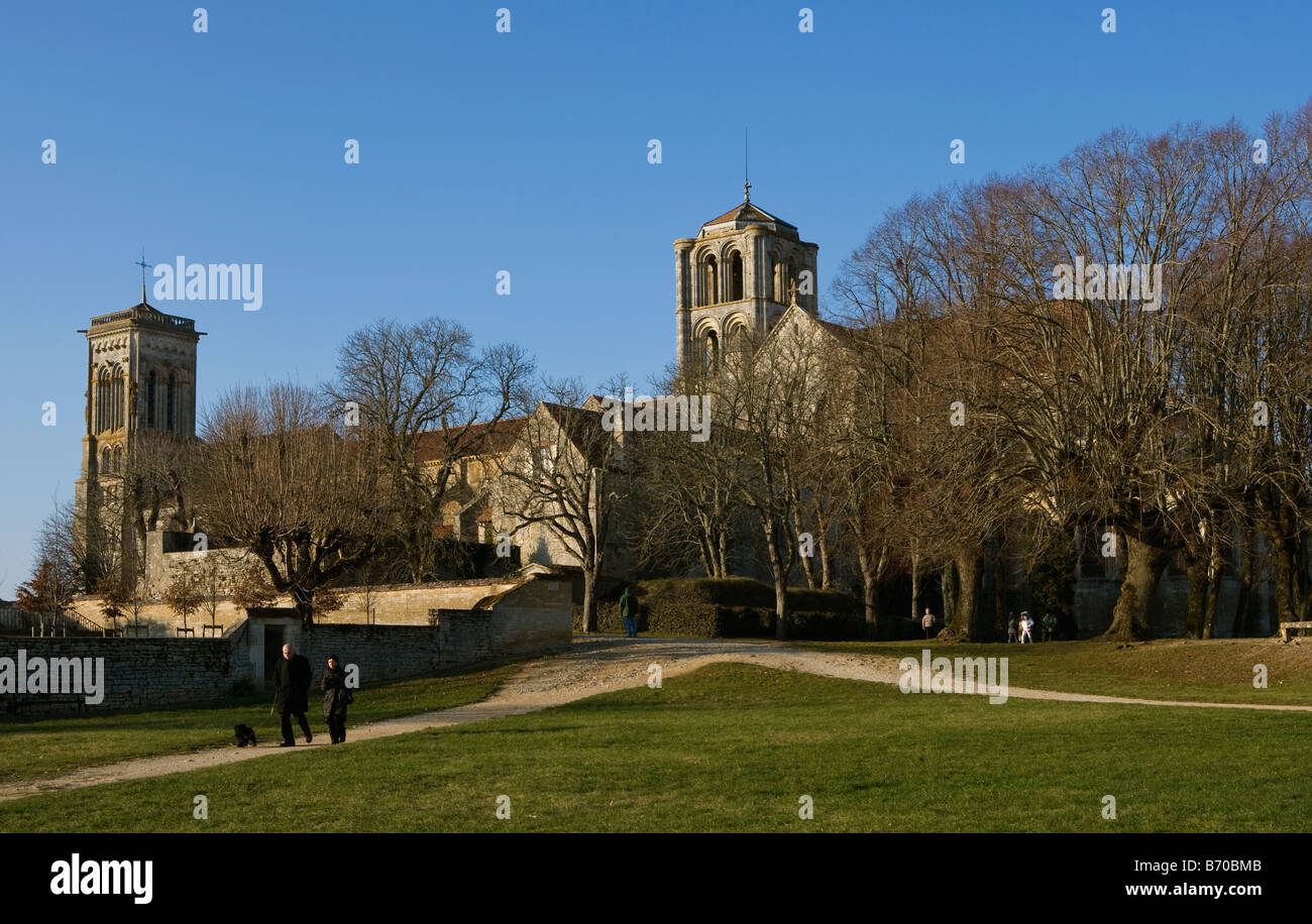 Vezelay Abbey Burgundy Europe France Stock Photo - Alamy