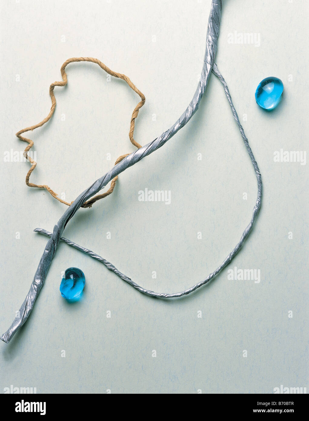 Branches and crystal form a frame Stock Photo - Alamy