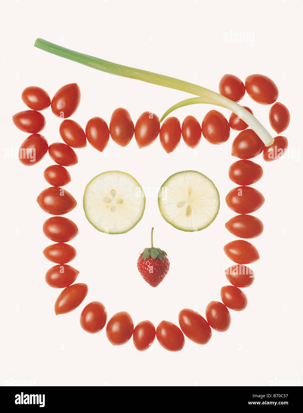 Fruit form a frame Stock Photo - Alamy