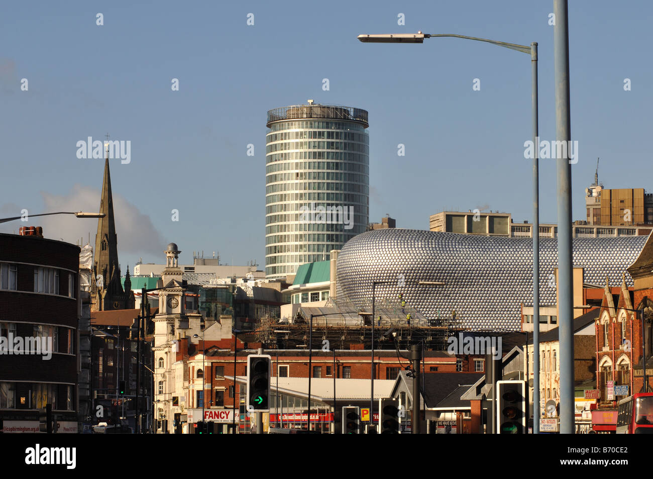 Birmingham city centre from Digbeth, West Midlands, England, UK Stock ...