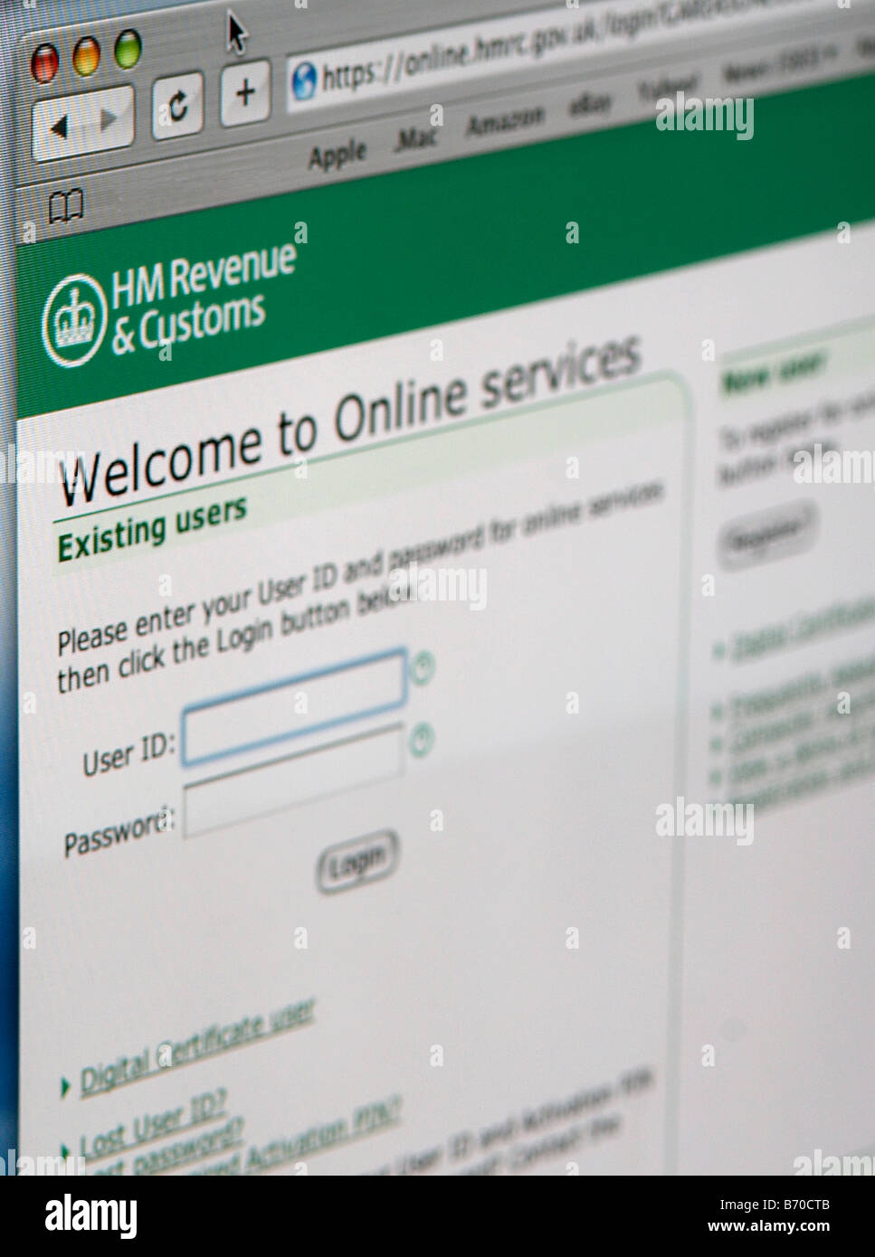 Log in details hi-res stock photography and images - Alamy