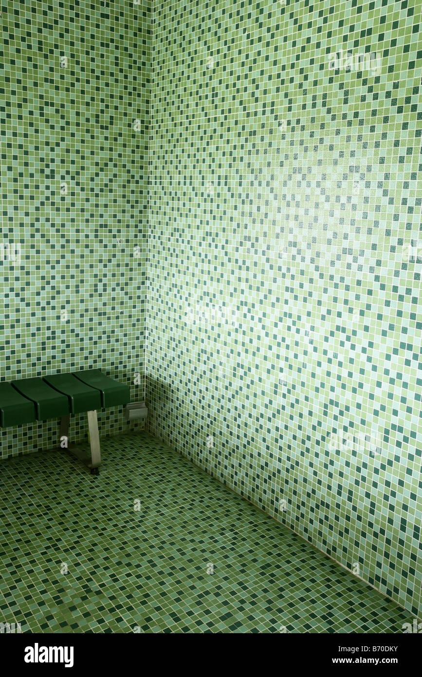SPA Sauna Bench Stock Photo - Alamy